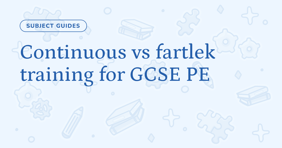 Continuous vs fartlek training for GCSE PE – Cognito